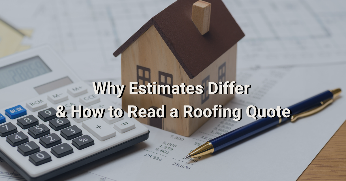 Why Estimates Differ & and How to Read a Roofing Quote - Honest Roofing